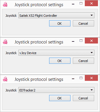 Joystick Protocol dialog not showing options. · Issue #55 · opentrack/opentrack · GitHub